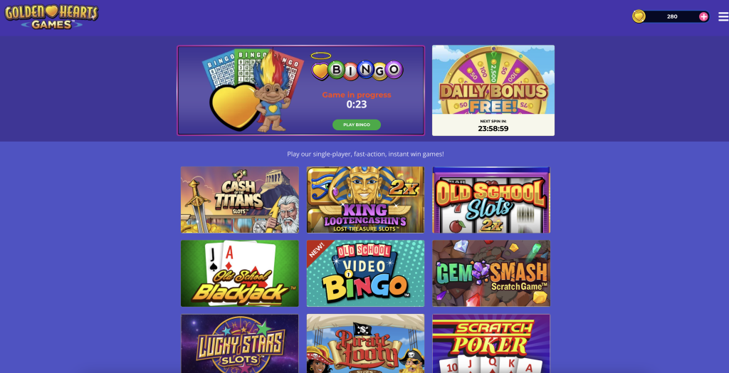 Golden Hearts Review: Legit Sweepstakes Casino with Bingo